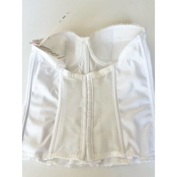 Dominique | Tops | Dominique White Torsolette Satin Corsette | Poshmark